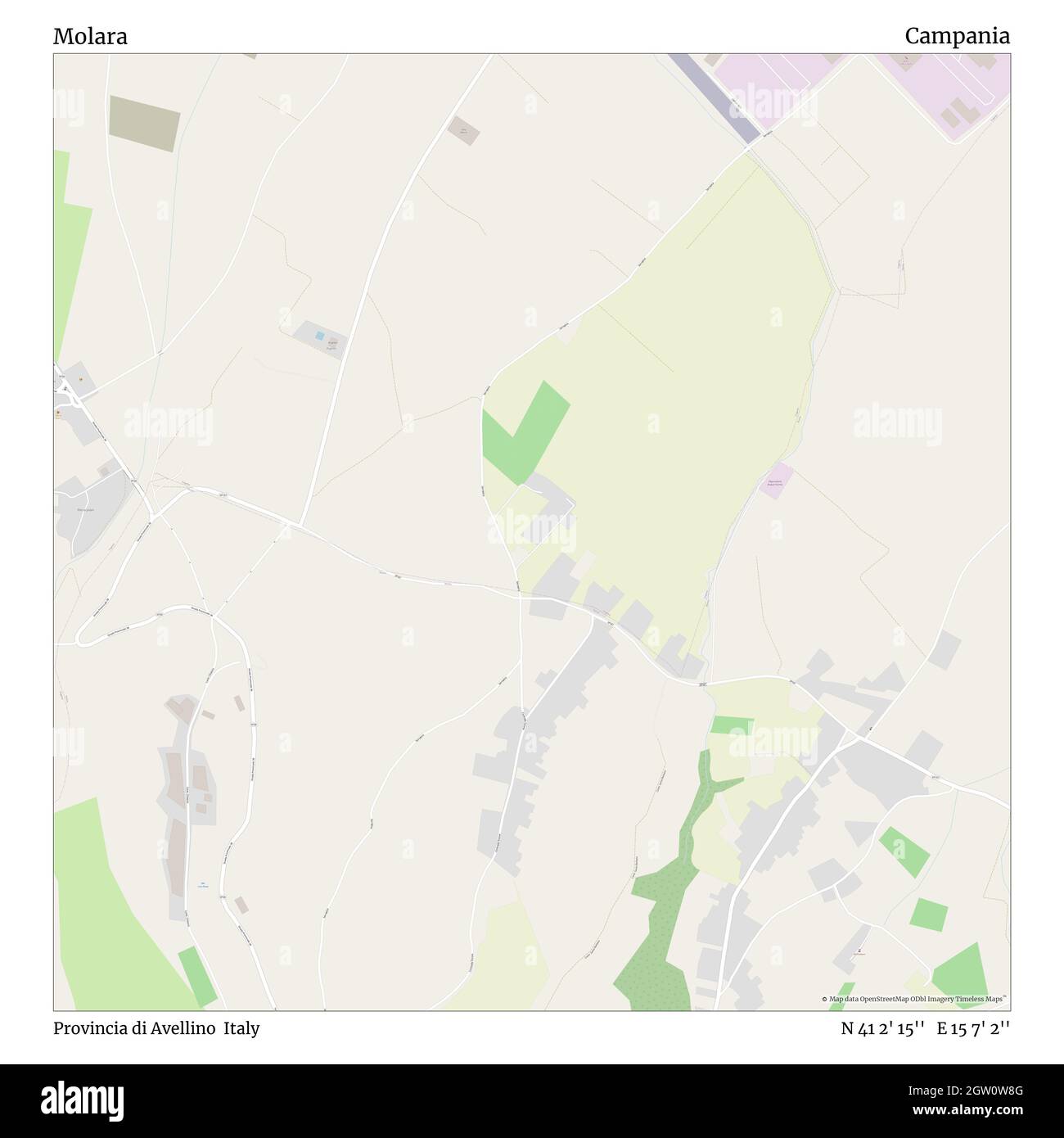 Molara, Provincia di Avellino, Italy, Campania, N 41 2' 15'', E 15 7' 2 ...