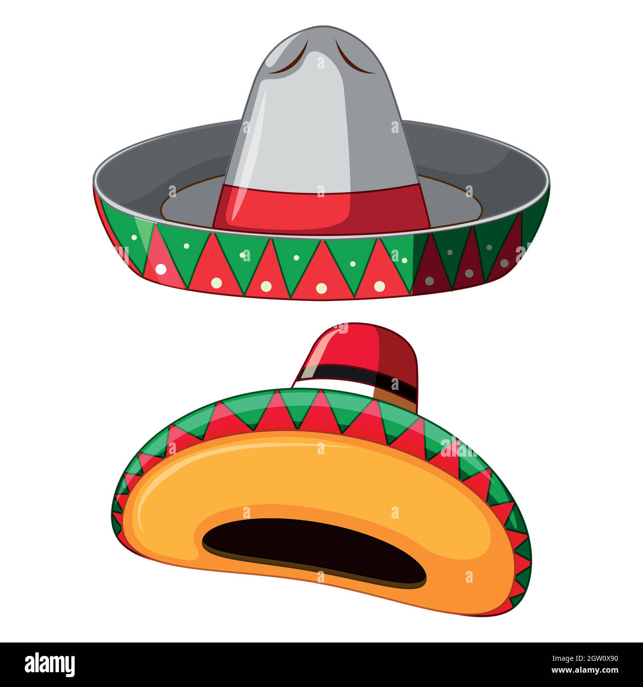 Cactus mexican hat guitar Stock Vector Images - Alamy