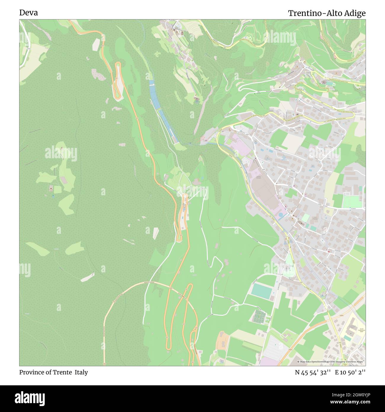 Deva, Province of Trente, Italy, Trentino-Alto Adige, N 45 54' 32'', E ...