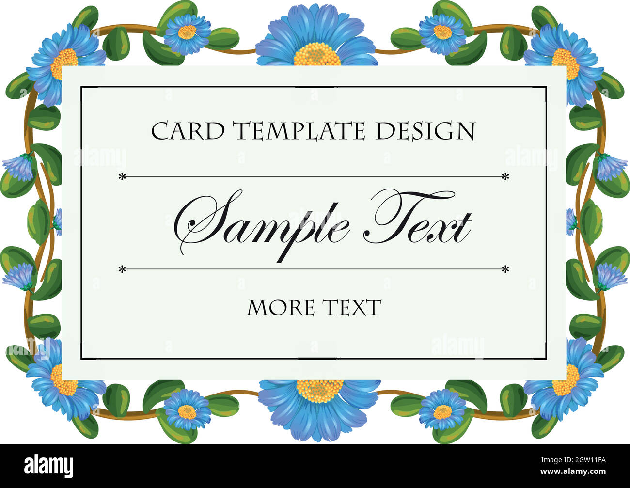 Beautiful card frame flowers hi-res stock photography and images - Alamy