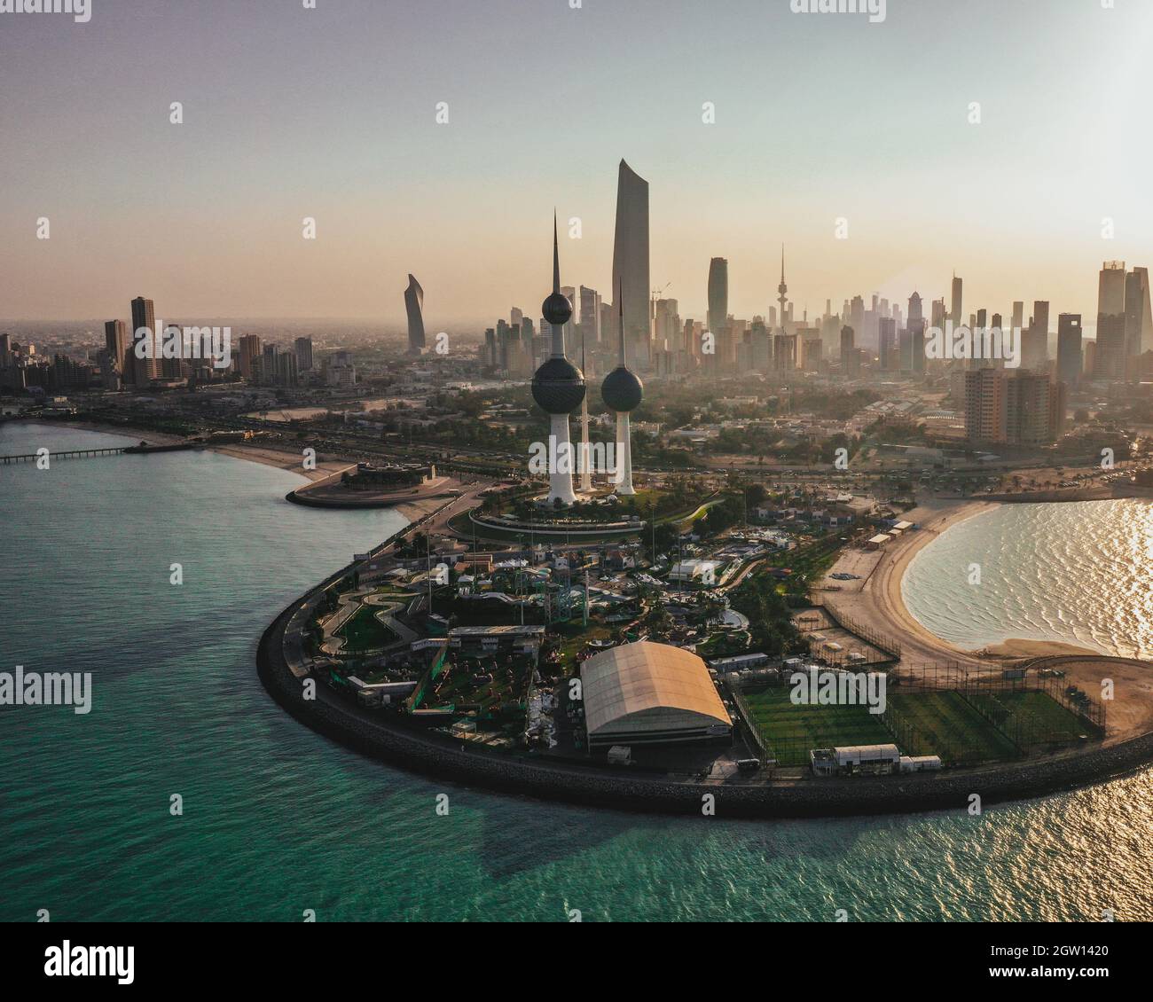 Kuwait city aerial view kuwait hi-res stock photography and images - Alamy