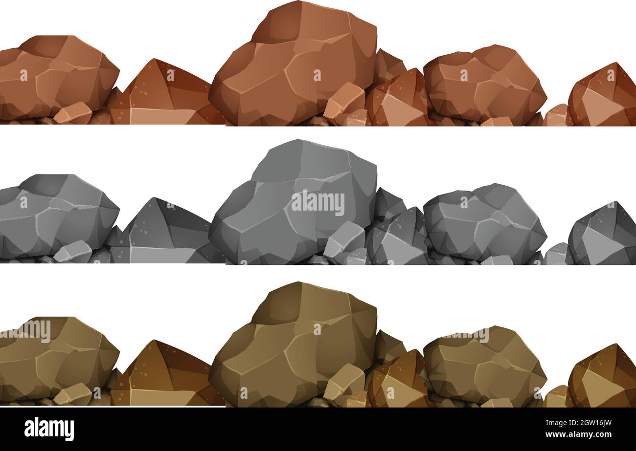Seamless design of rocks Stock Vector Image & Art - Alamy