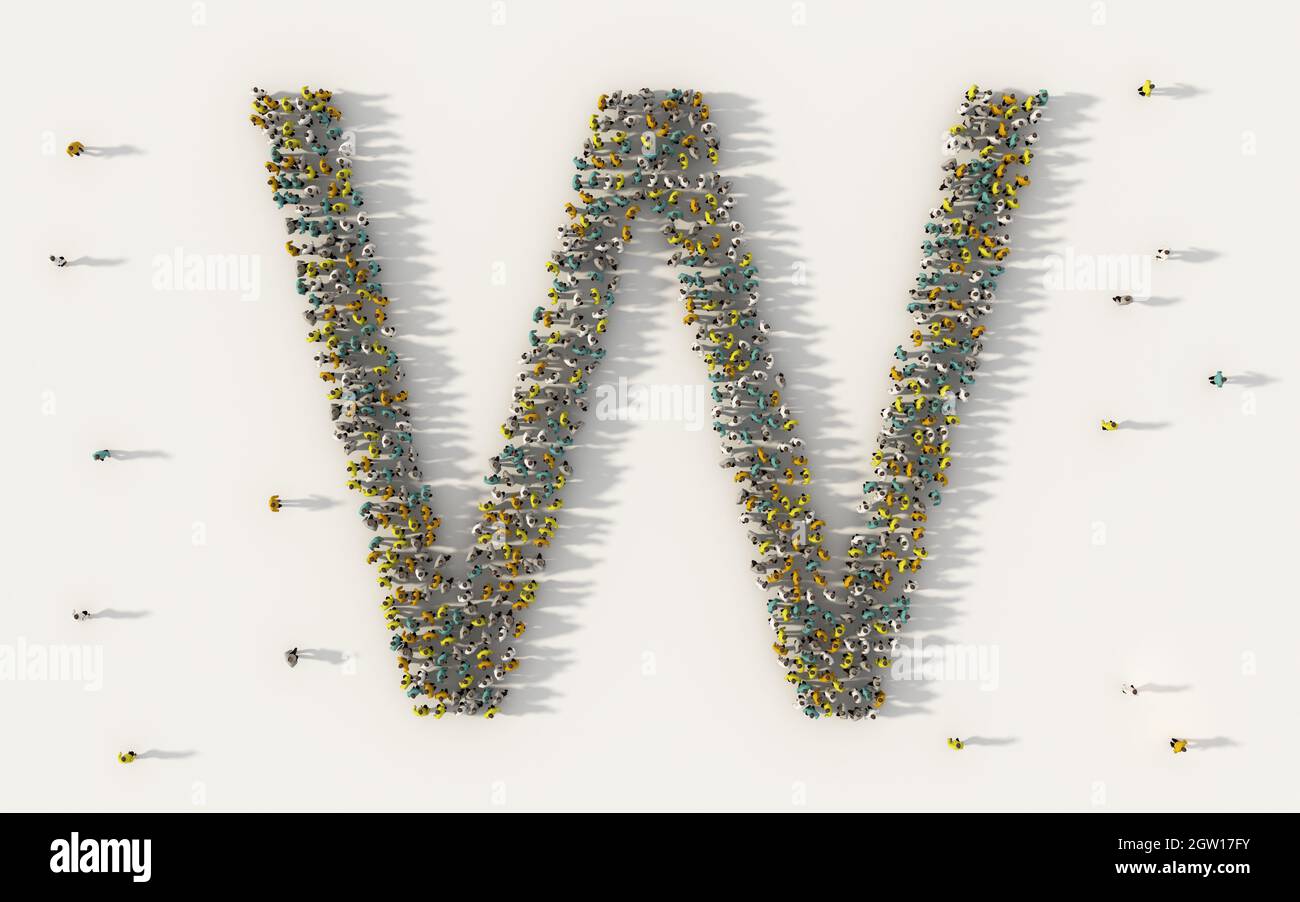 Alphabet w hi-res stock photography and images - Alamy