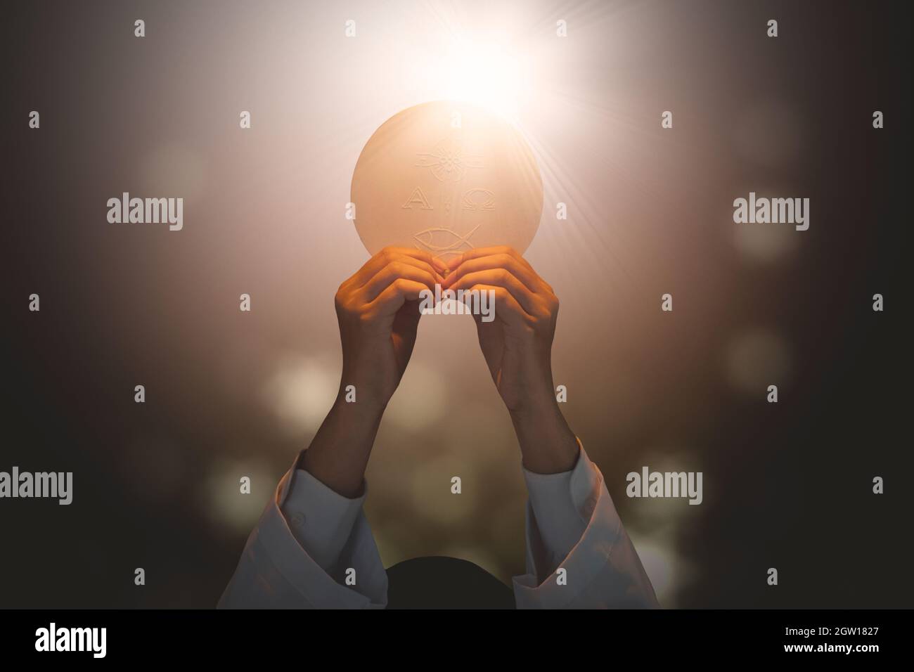 Hands human raised icon hi-res stock photography and images - Alamy