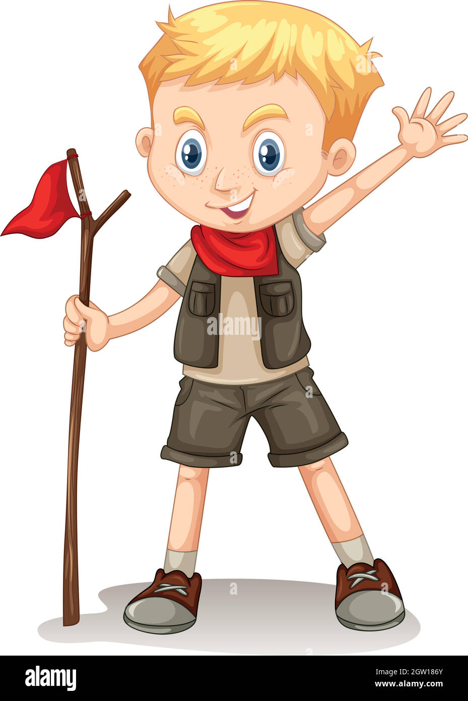Boy scouts Stock Vector Images - Alamy
