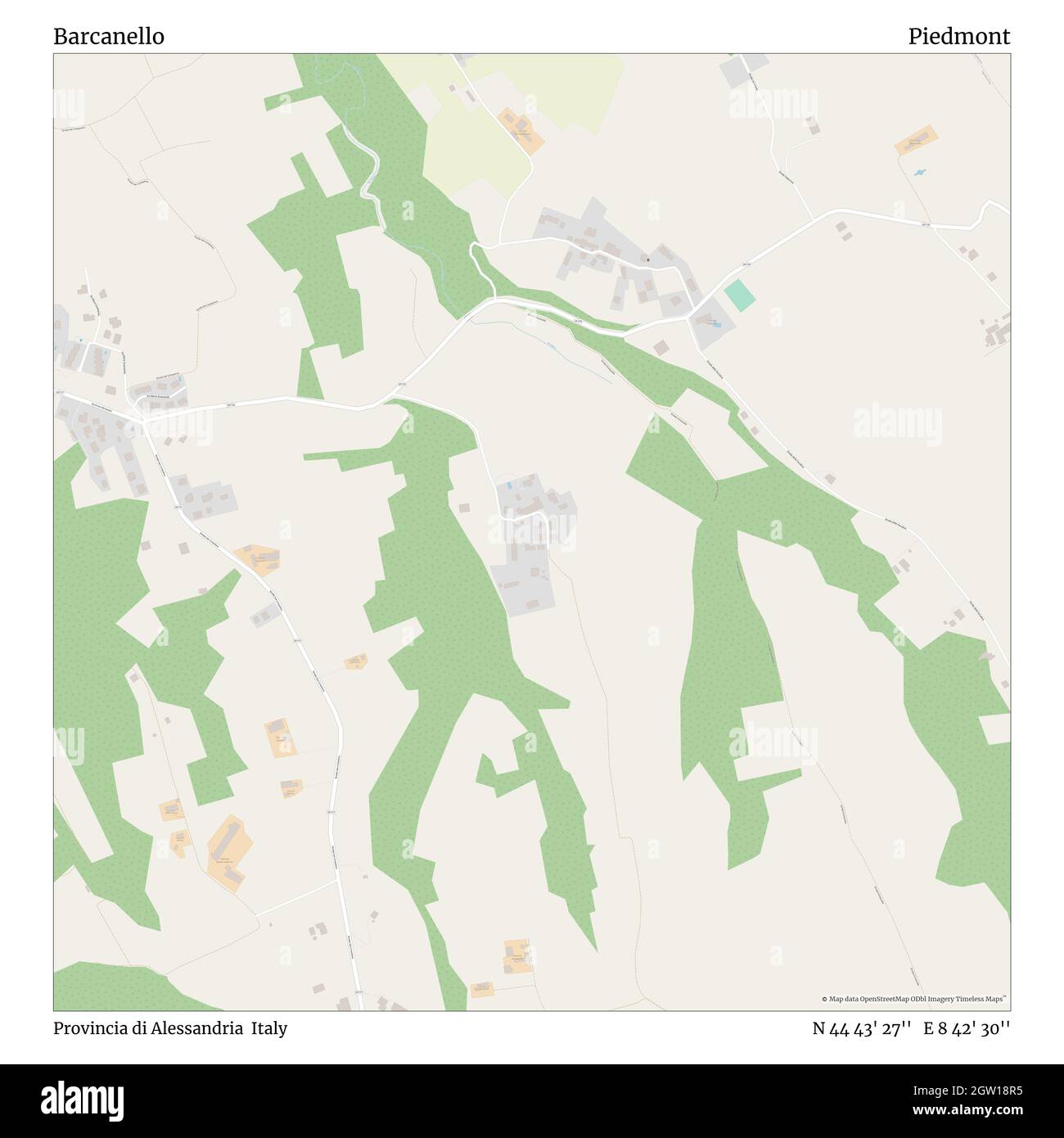 Barcanello, Provincia di Alessandria, Italy, Piedmont, N 44 43' 27'', E ...