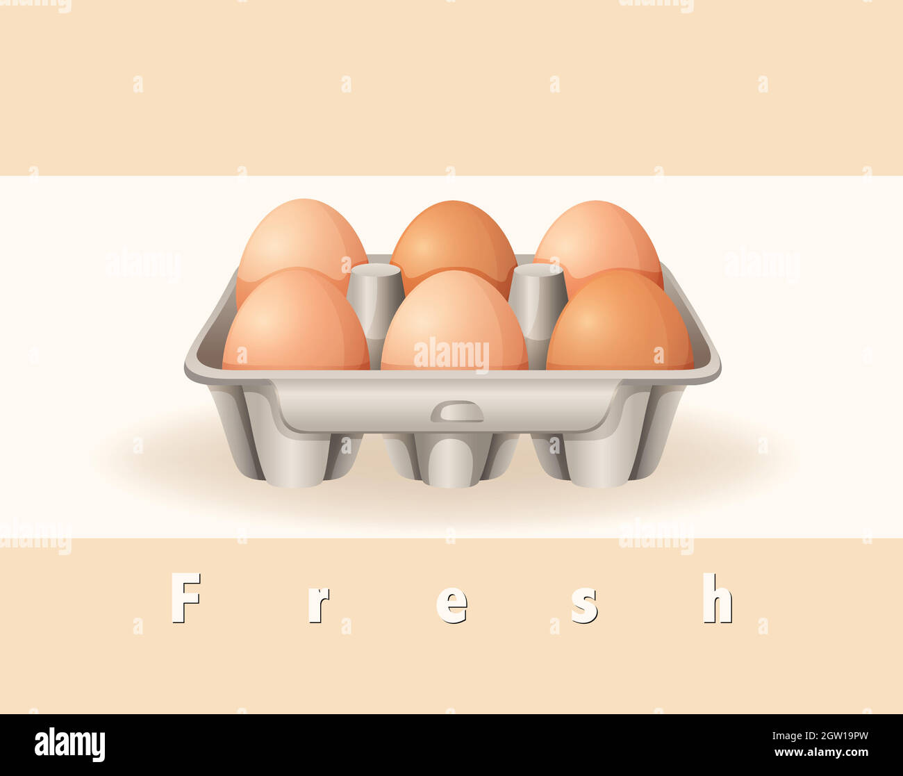 Advertisement fresh eggs Stock Vector Images - Alamy