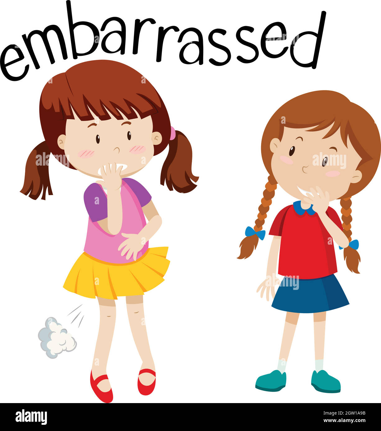 Fart embarrassed Stock Vector Images - Alamy