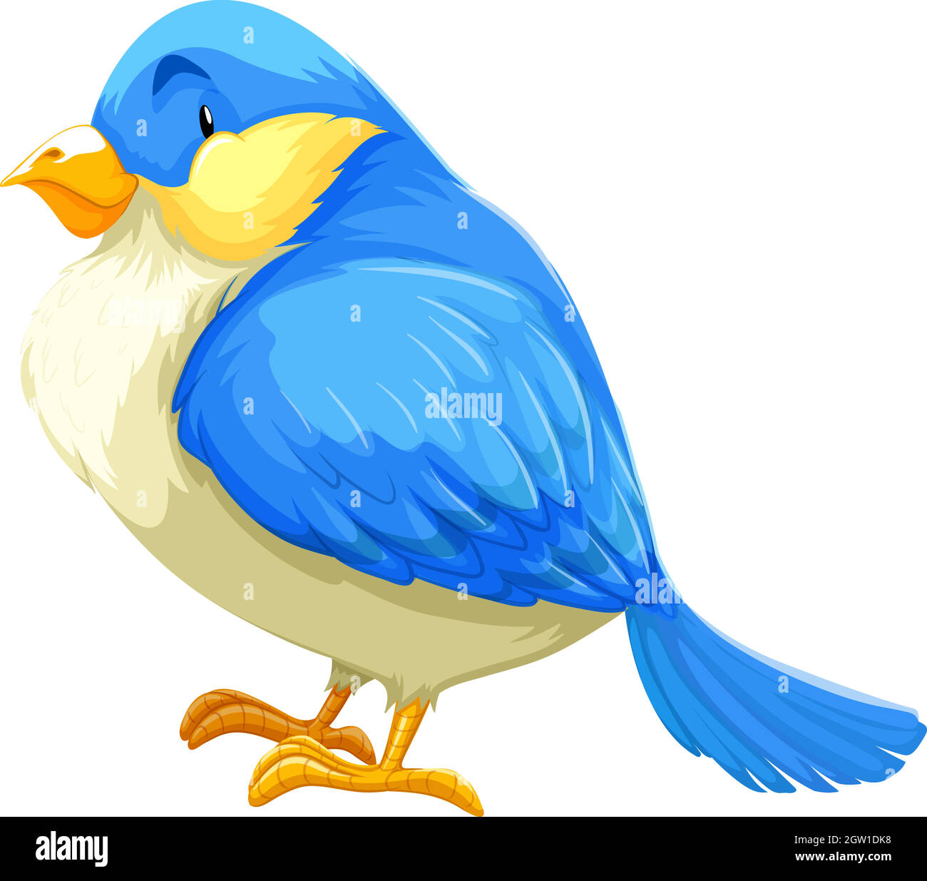 Bird blue feather Stock Vector Images - Alamy