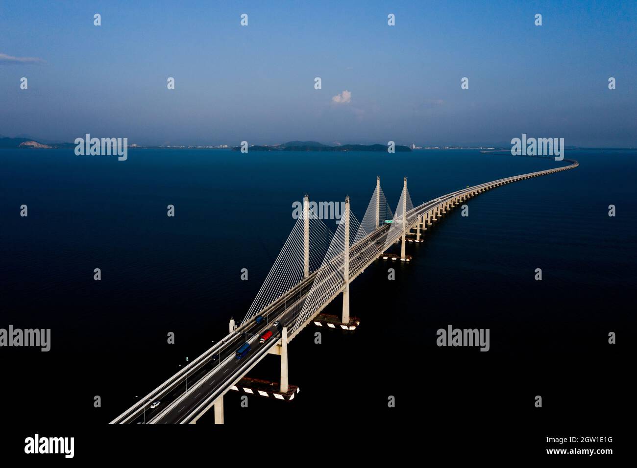 Mesmerizing View Of Penang Second Bridge Penang Malaysia Stock Photo ...