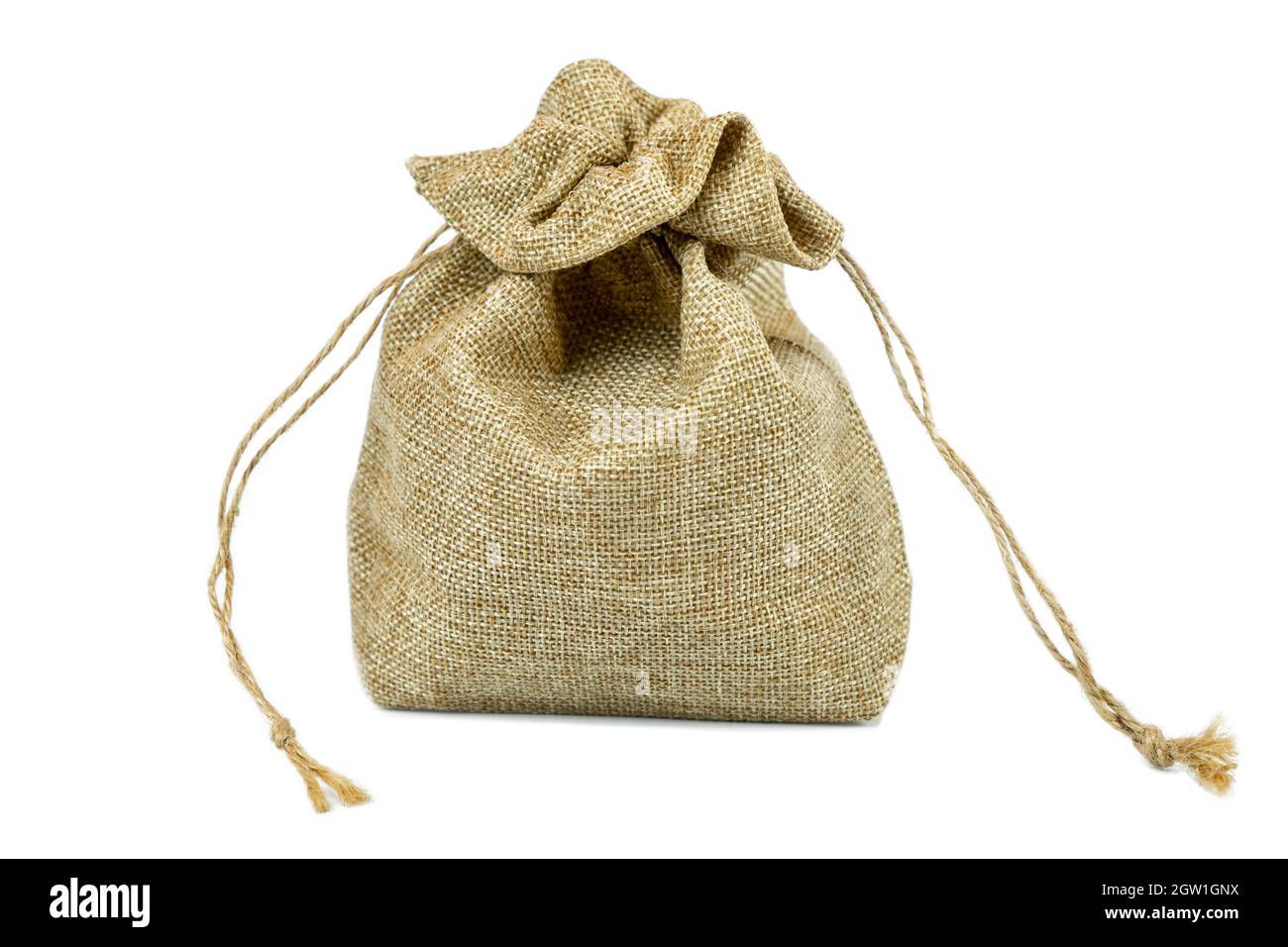 Sack Bag On Isolated White Background Stock Photo - Alamy
