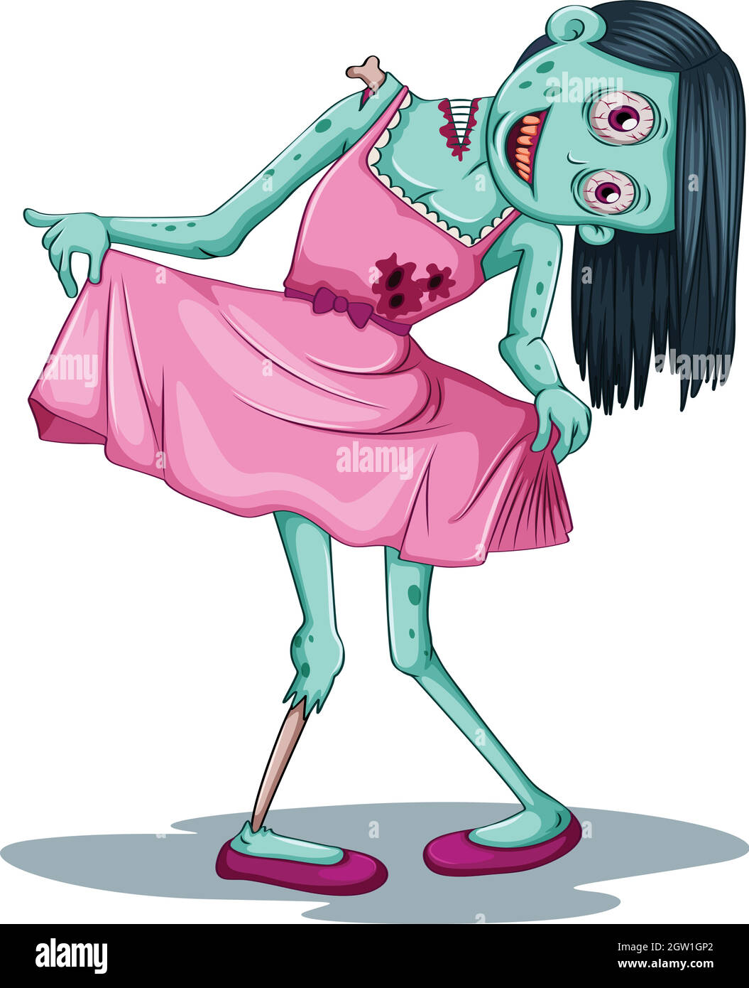 Zombie close up Stock Vector Images - Alamy