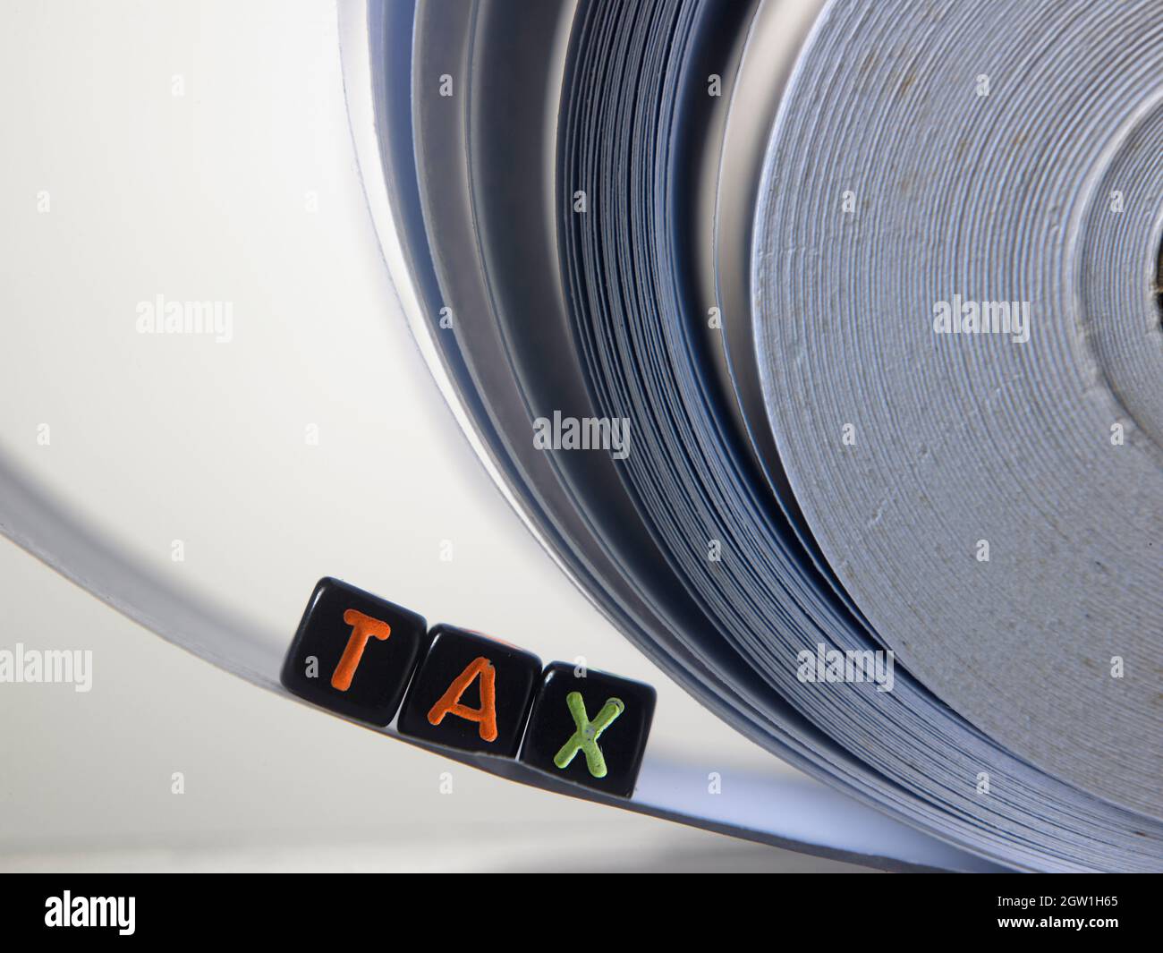 Roll of adding machine tape hi-res stock photography and images - Alamy