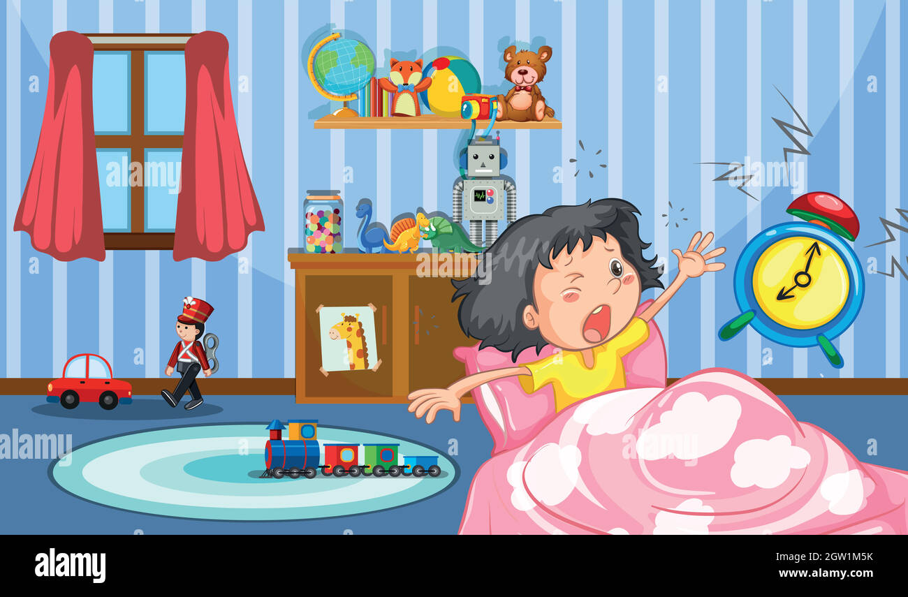 In room bedroom Stock Vector Images - Alamy