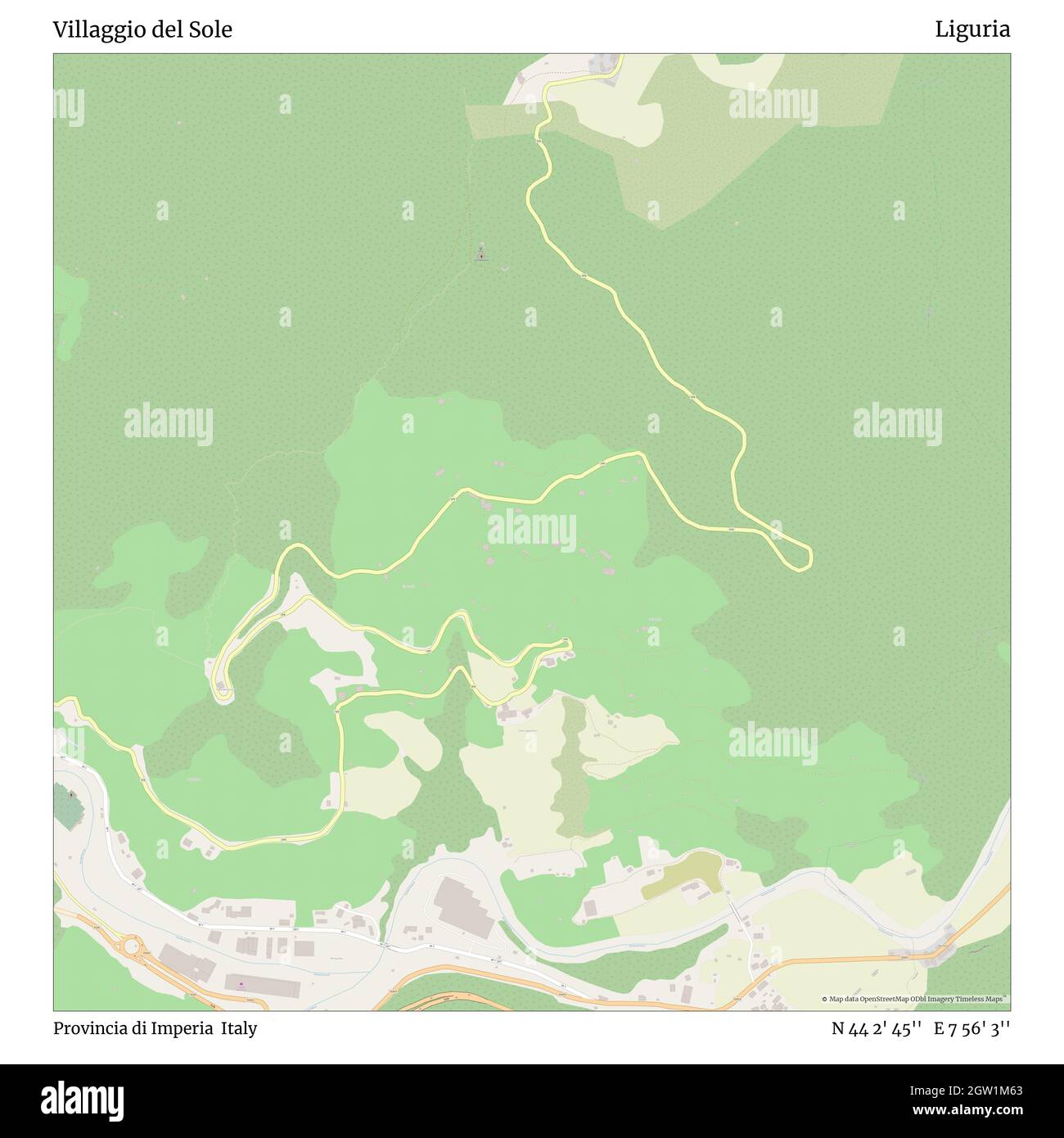 Villaggio del Sole, Provincia di Imperia, Italy, Liguria, N 44 2' 45 ...