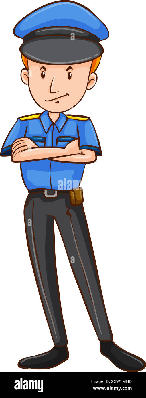 Officer standing Cut Out Stock Images & Pictures - Alamy