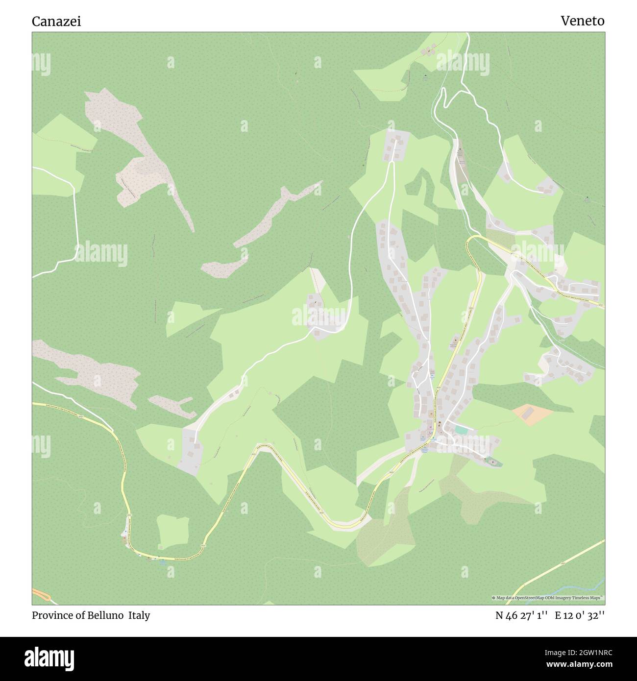 Canazei, Province of Belluno, Italy, Veneto, N 46 27' 1'', E 12 0' 32 ...