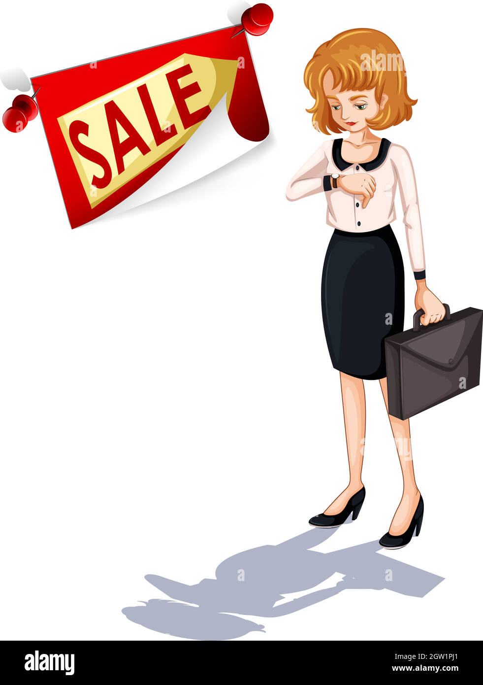 On sale here sign Stock Vector Images - Alamy