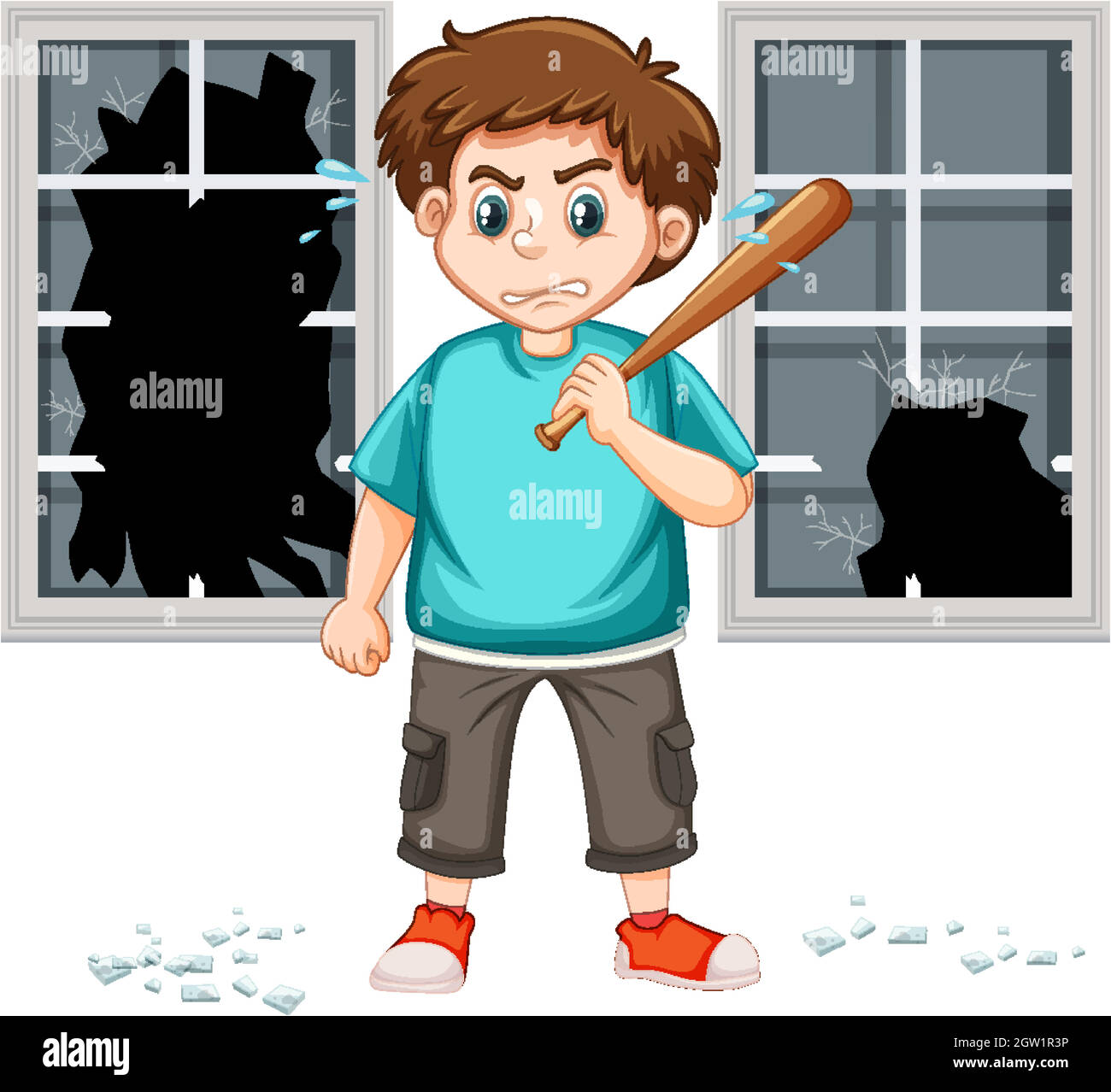 Active crime scene Stock Vector Images - Alamy