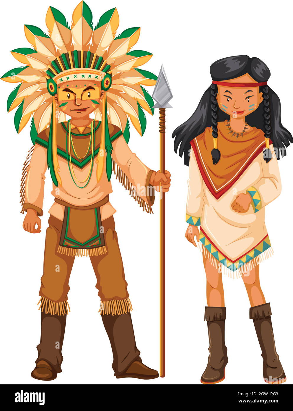 American indian culture group Stock Vector Images - Alamy