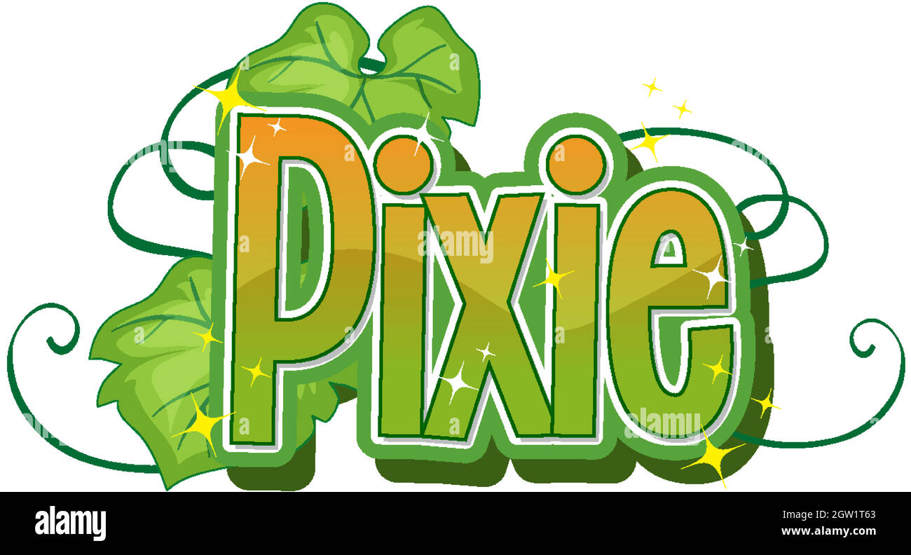 Pixie logo on white background Stock Vector Image & Art - Alamy