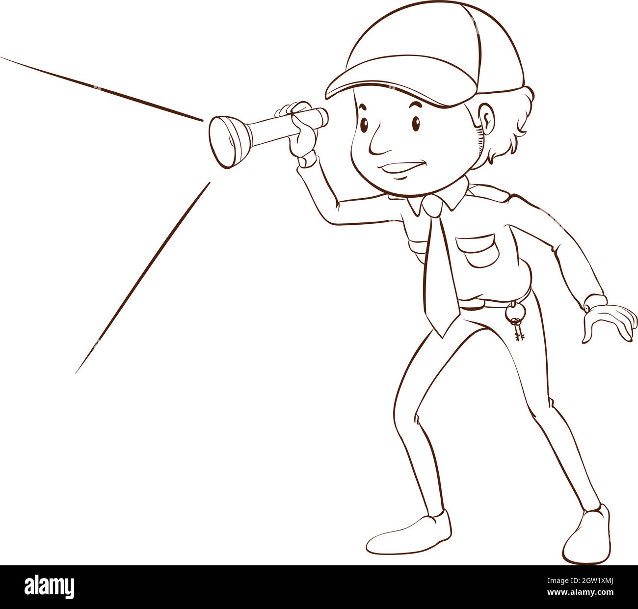 Security guard hat Stock Vector Images - Alamy