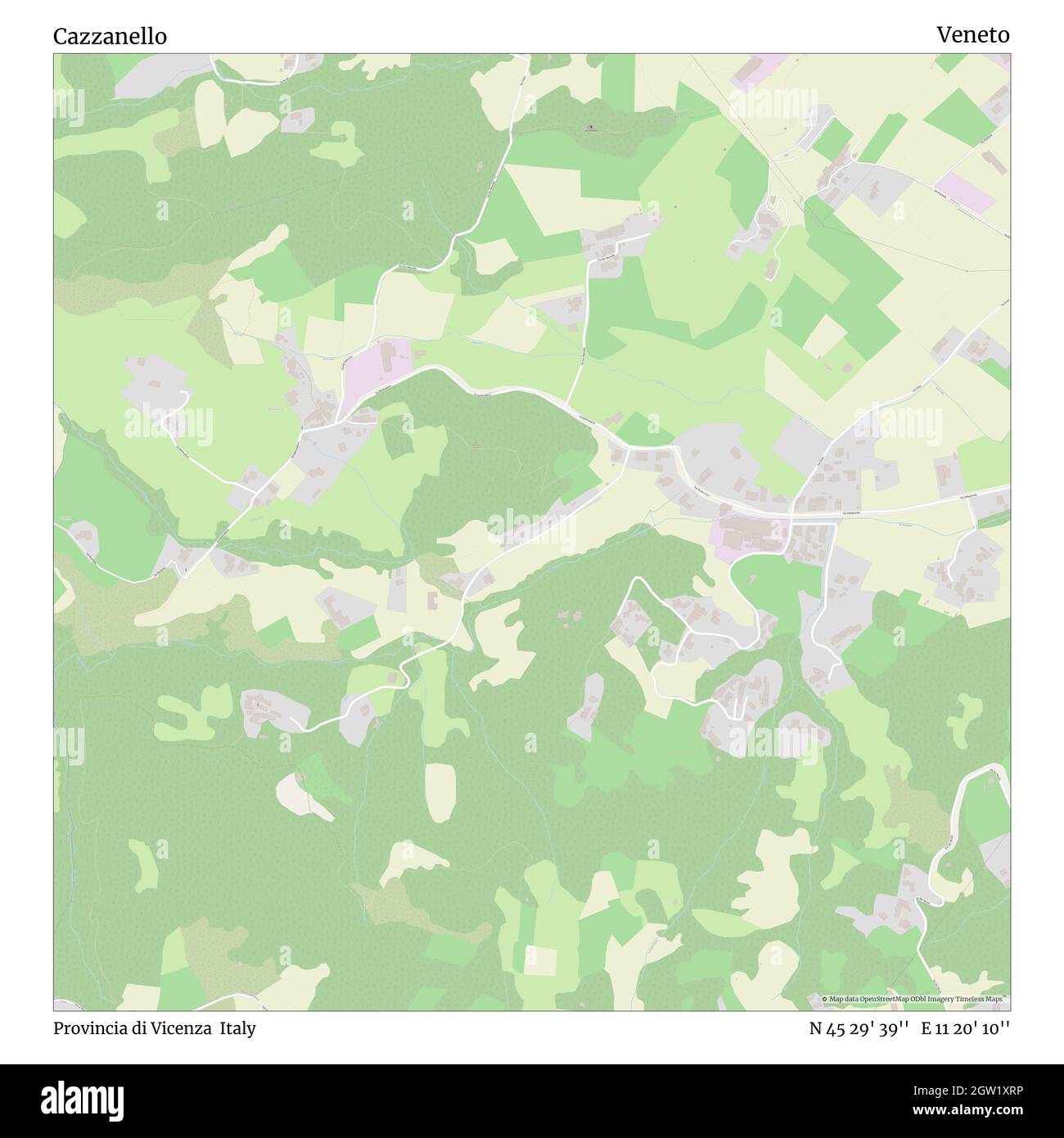 Cazzanello, Provincia di Vicenza, Italy, Veneto, N 45 29' 39'', E 11 20 ...