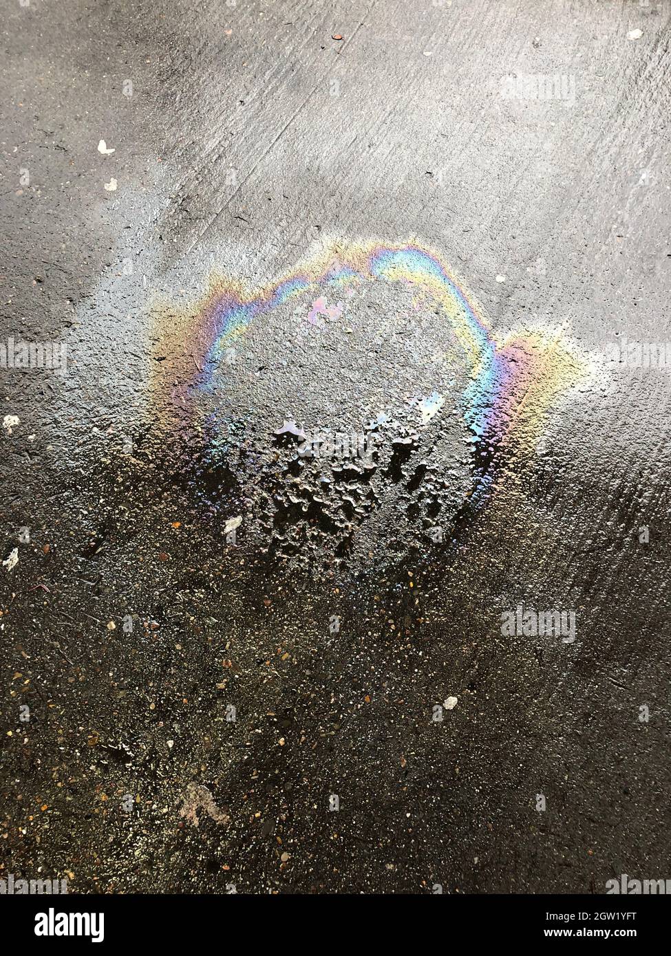 Fuel spill asphalt hi-res stock photography and images - Alamy