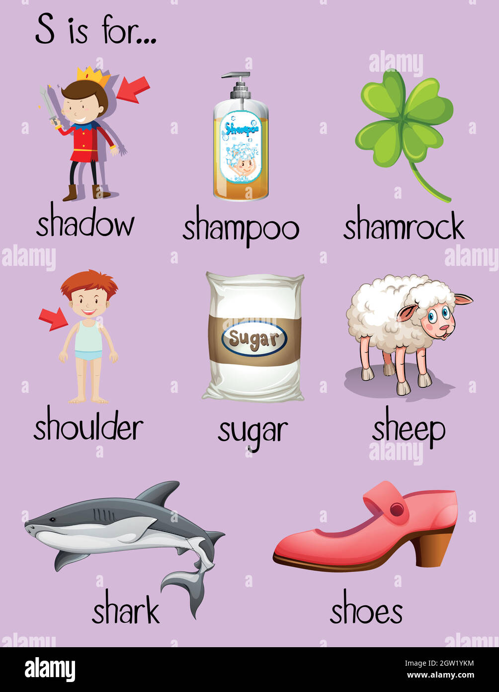 Many words begin with letter S Stock Vector Image & Art - Alamy