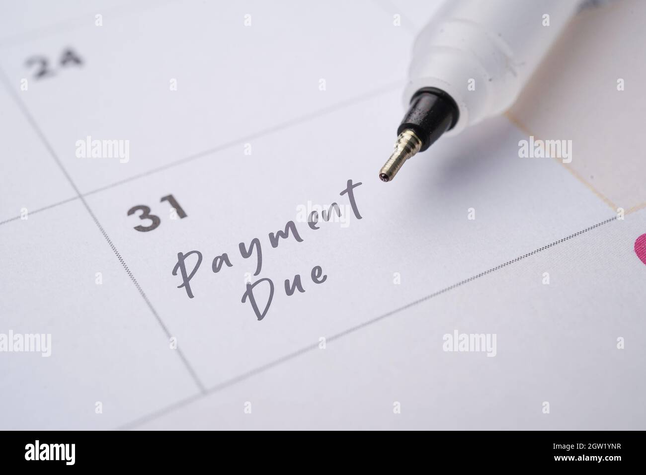 Payment due hi-res stock photography and images - Alamy