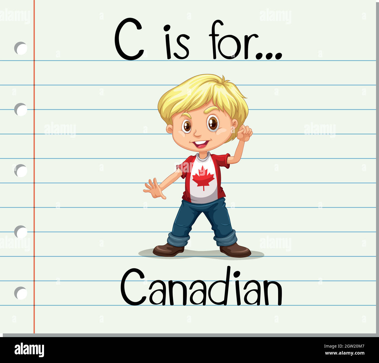 Flashcard letter C is for Canadian Stock Vector Image & Art - Alamy