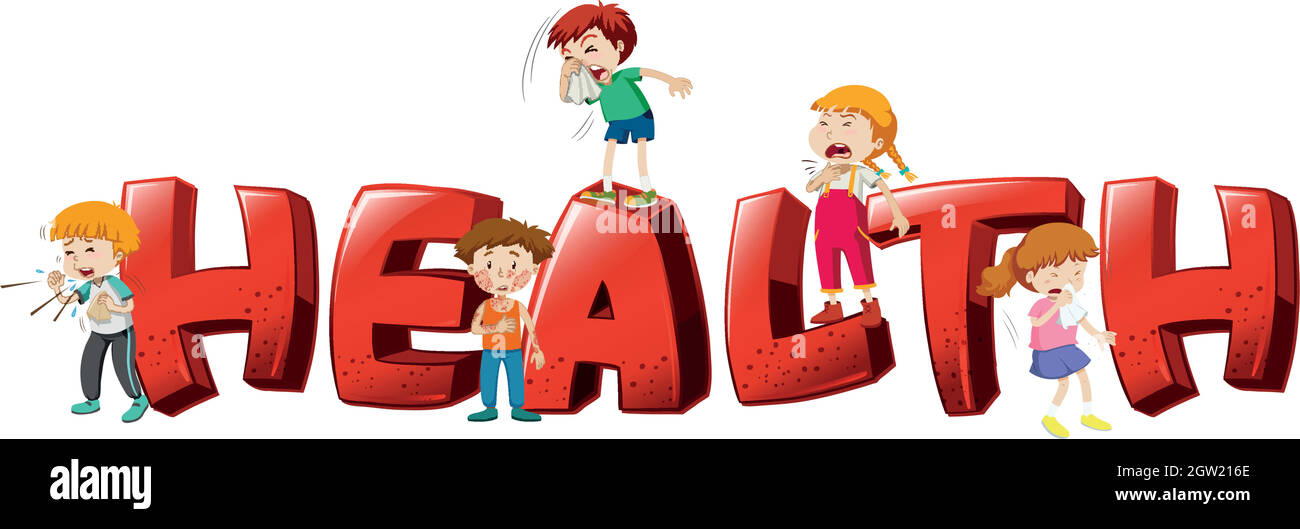 Health word Stock Vector Images - Alamy