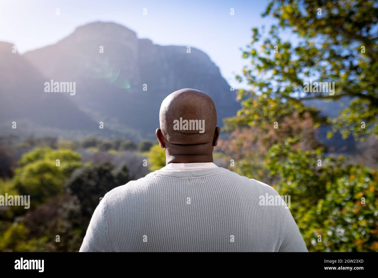 Back view african hi-res stock photography and images - Alamy