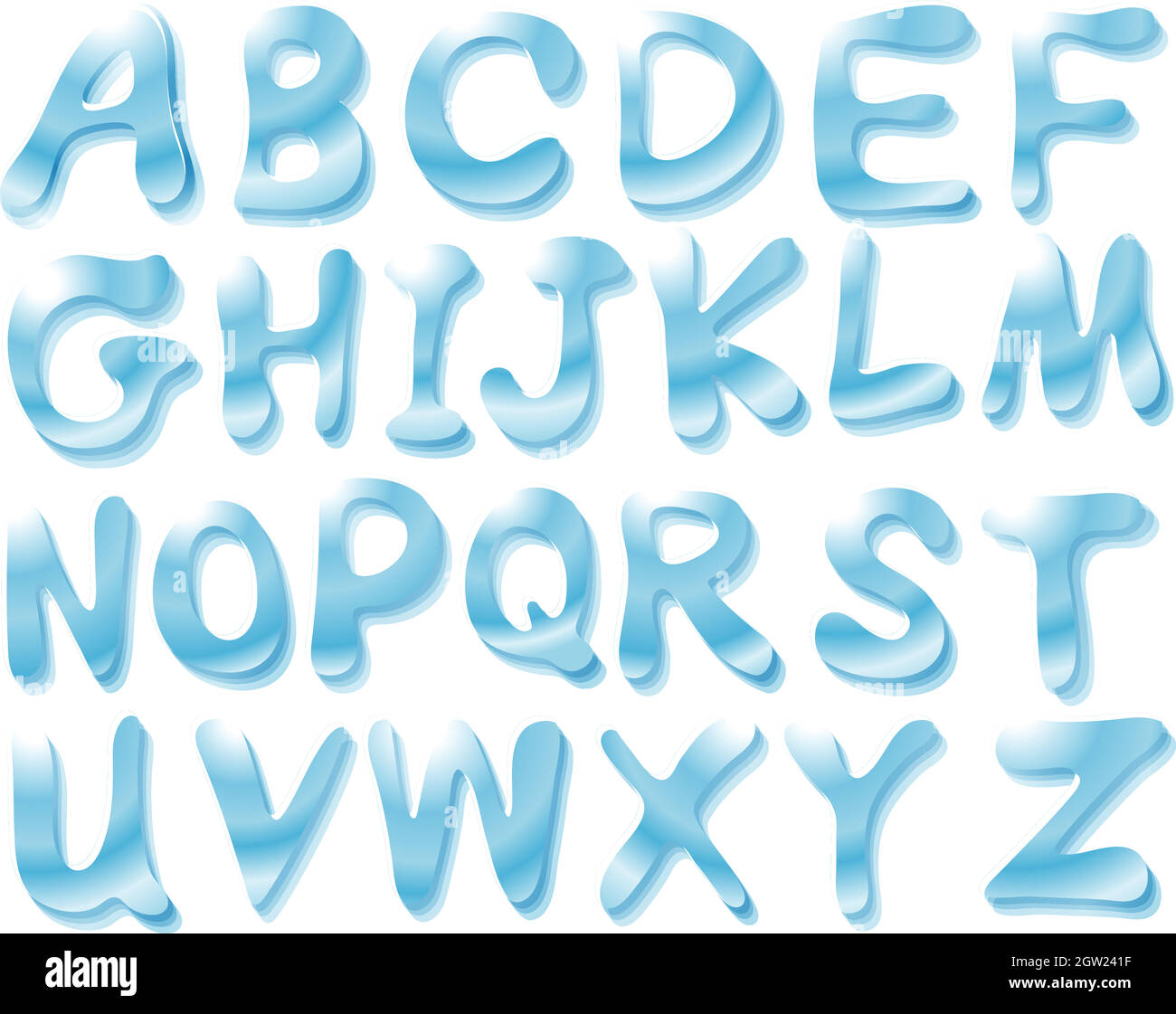 Blue fonts Stock Vector Images - Alamy