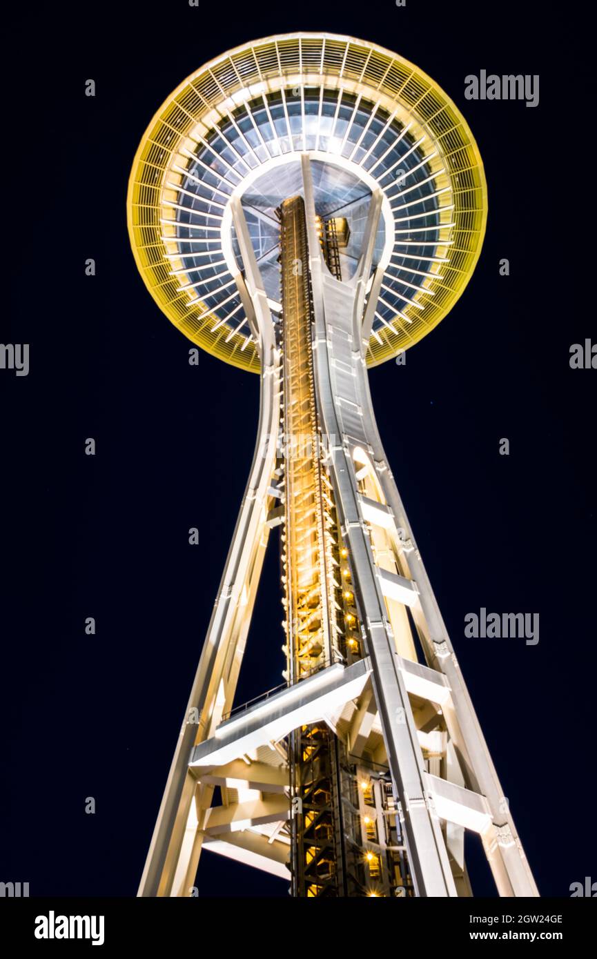 Elevator on space needle seattle hi-res stock photography and images ...