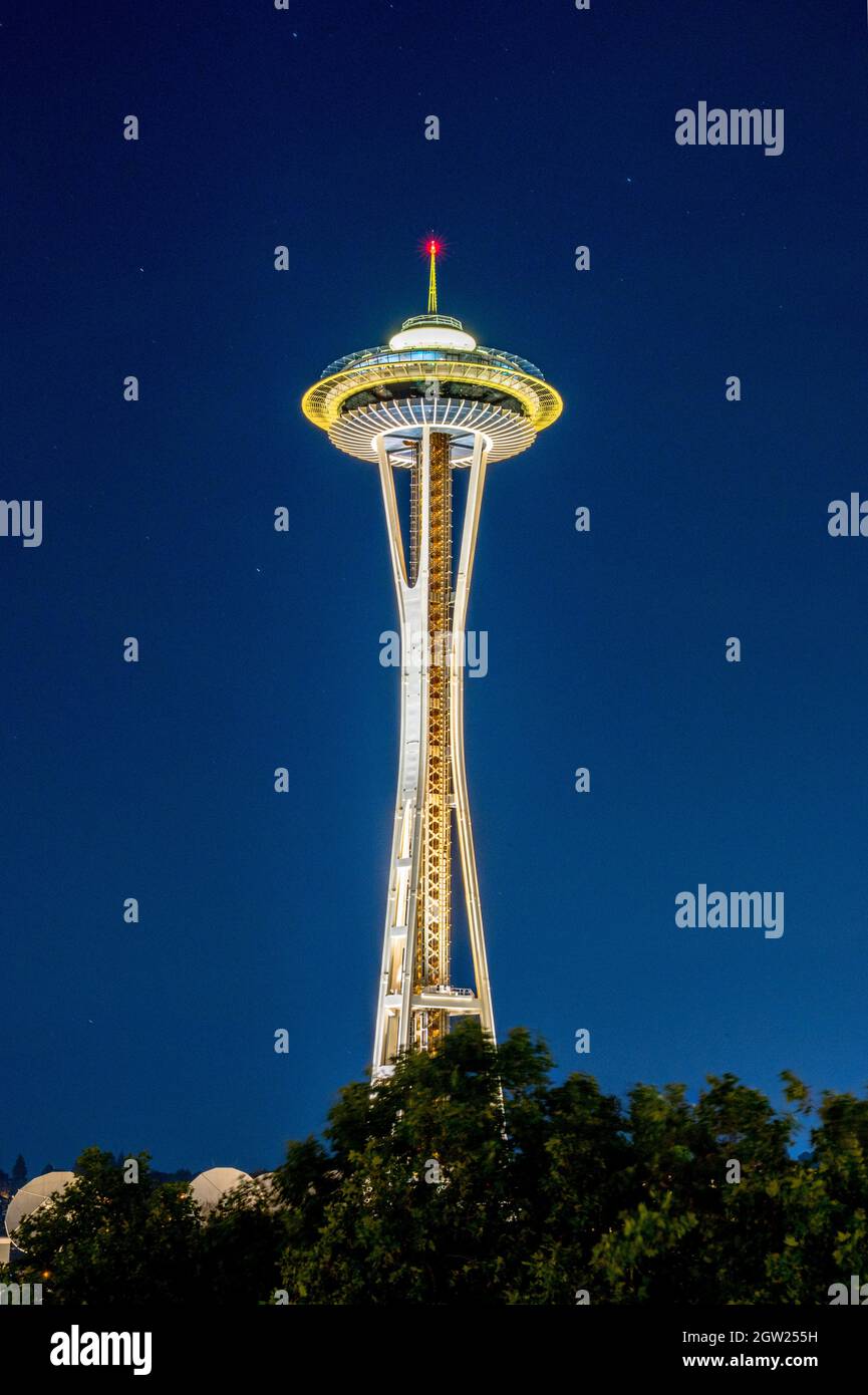 Elevator on space needle seattle hi-res stock photography and images ...