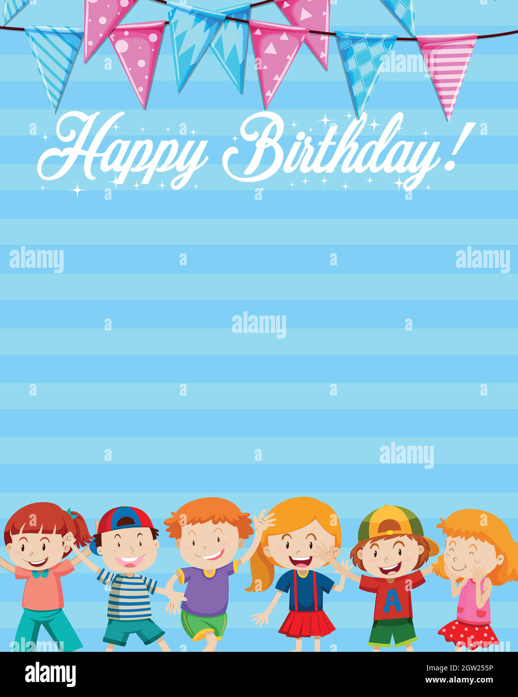 A birthday note template Stock Vector Image & Art - Alamy