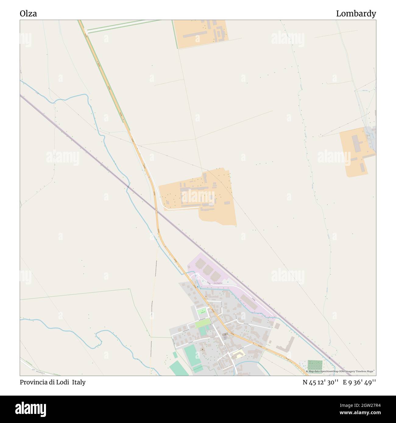 Olza, Provincia di Lodi, Italy, Lombardy, N 45 12' 30'', E 9 36' 49 ...