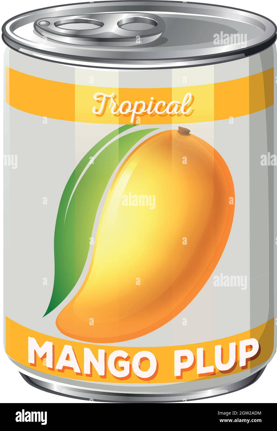 A Can of Mango Plup Stock Vector Image & Art - Alamy