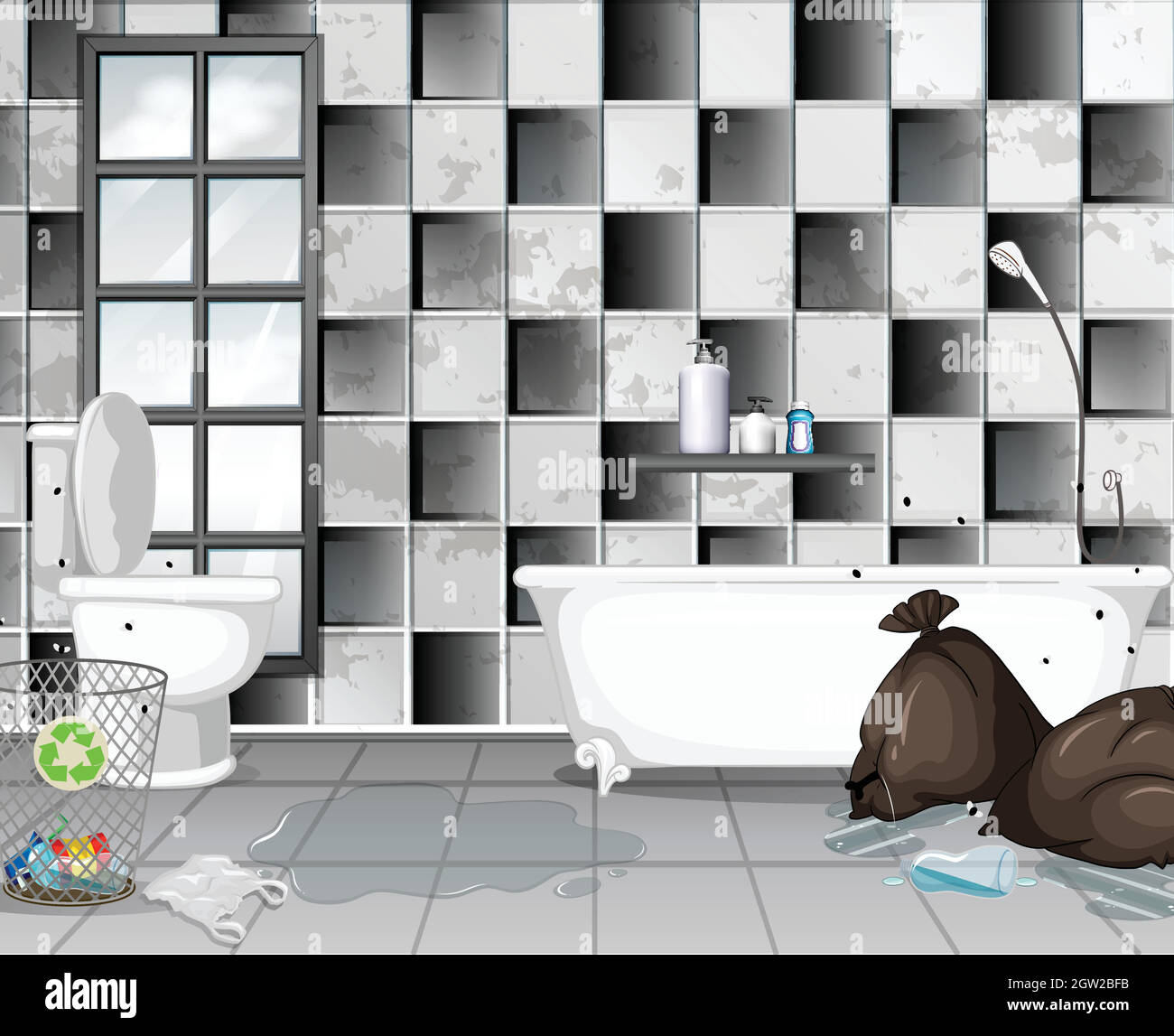Dirty Bathroom Clipart
