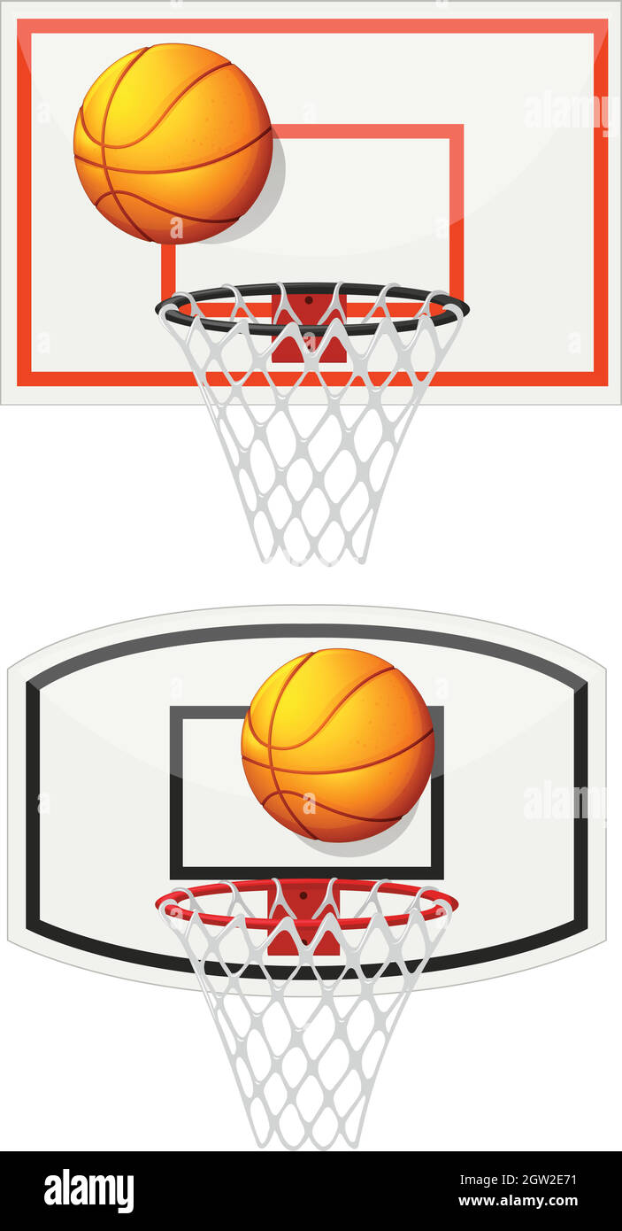 Background basketball ball hoop Stock Vector Images - Alamy