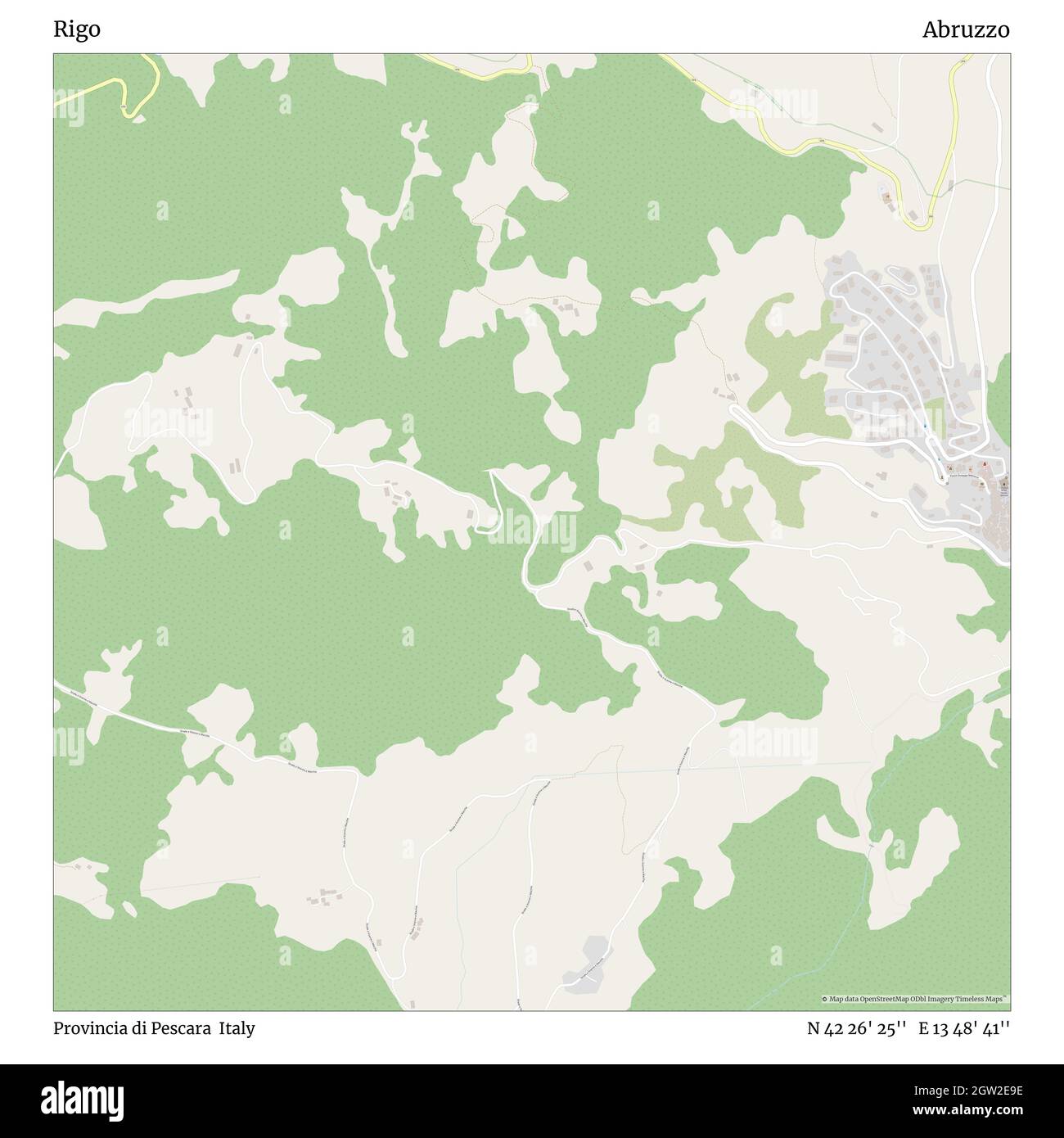 Rigo, Provincia di Pescara, Italy, Abruzzo, N 42 26' 25'', E 13 48' 41 ...