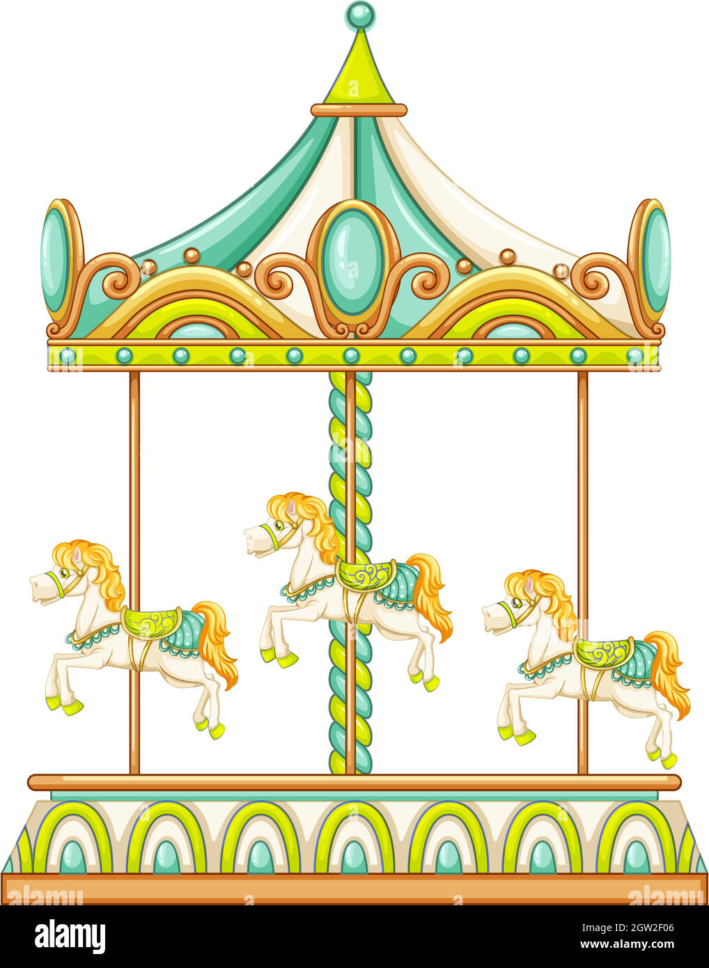 Merry go round Stock Vector Image & Art - Alamy