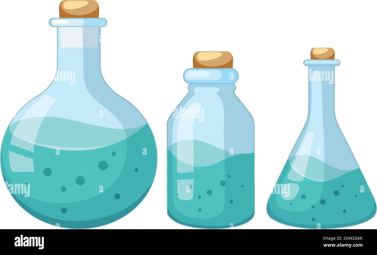 Set liquid container Cut Out Stock Images & Pictures - Alamy