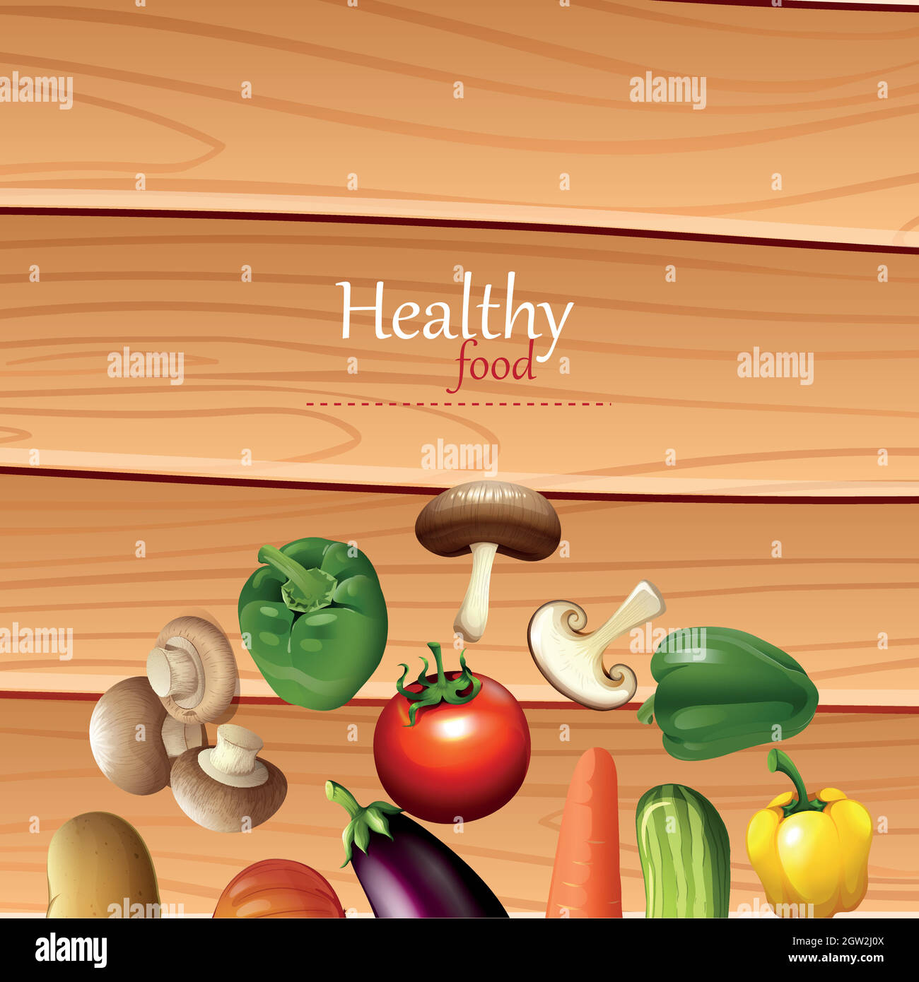 Poster design with fresh vegetables Stock Vector Image & Art - Alamy