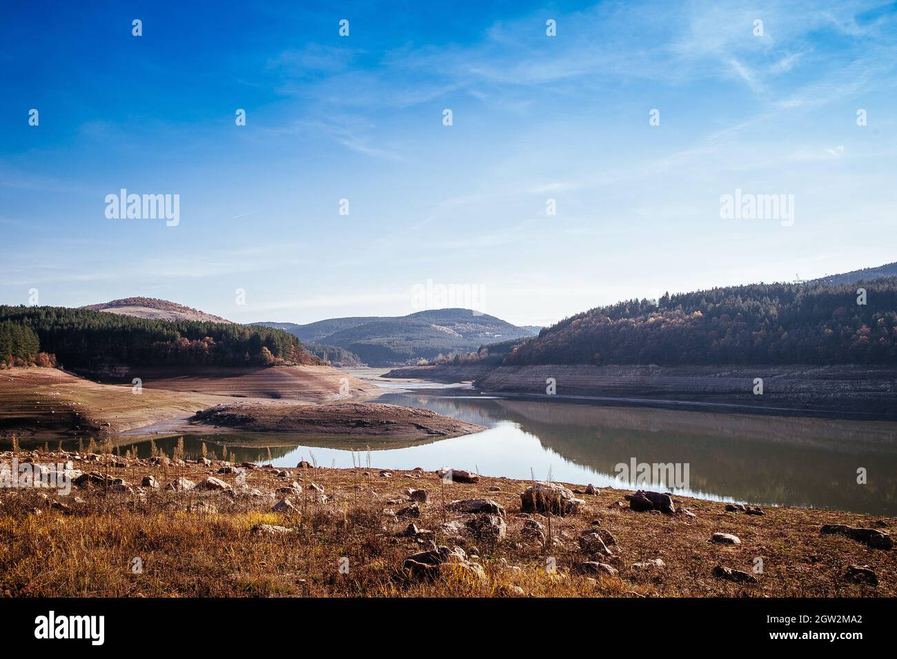 Empty Student Dam After Long Drought Stock Photo - Alamy