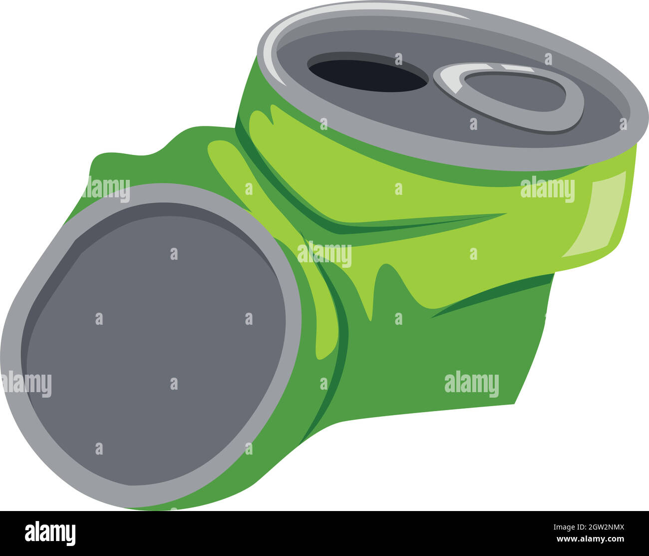 Green can on white background Stock Vector Image & Art - Alamy
