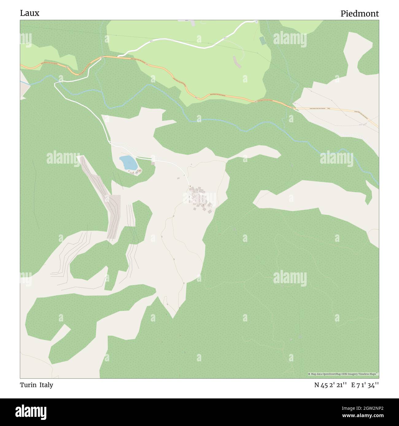 Laux, Turin, Italy, Piedmont, N 45 2' 21'', E 7 1' 34'', map, Timeless ...