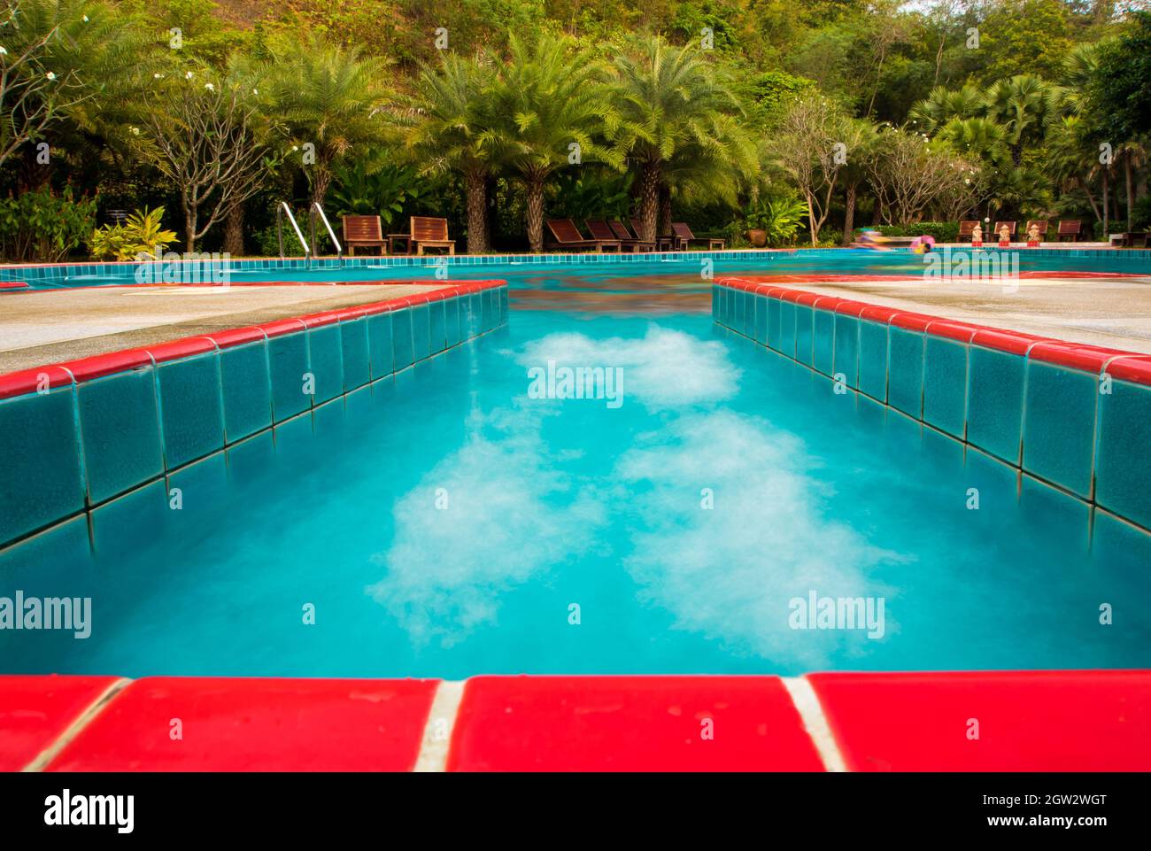 Red swimming pool thailand hi-res stock photography and images - Alamy