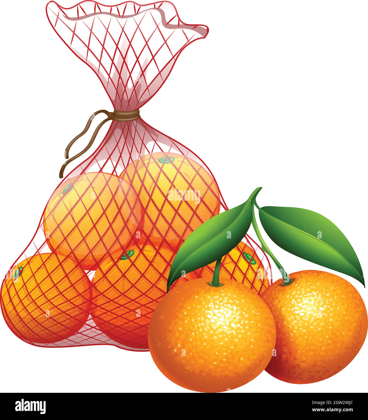 A bag of tangerine Stock Vector Image & Art - Alamy